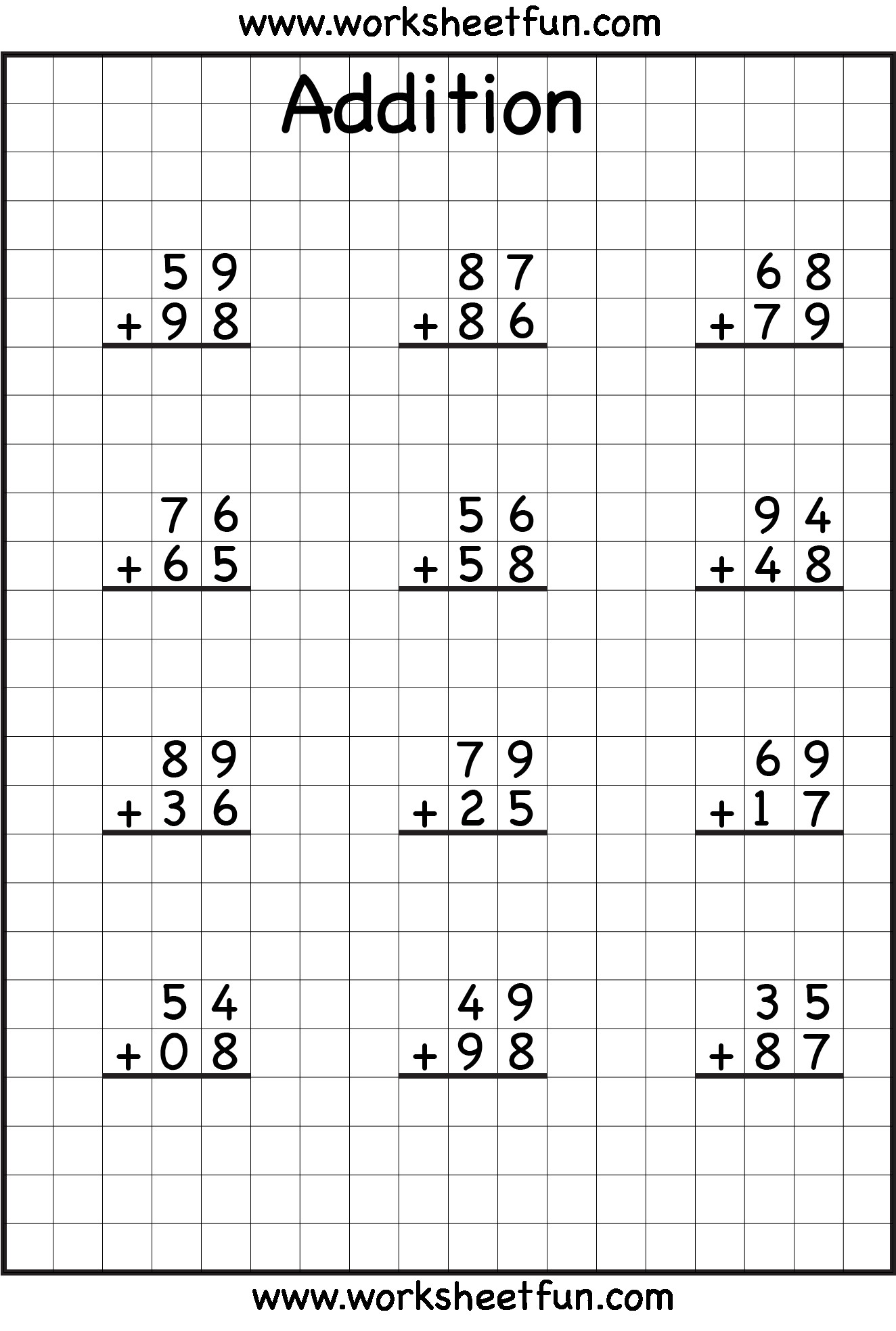 Column Multiplication Year 3 Activity Worksheet Teaching Resources 