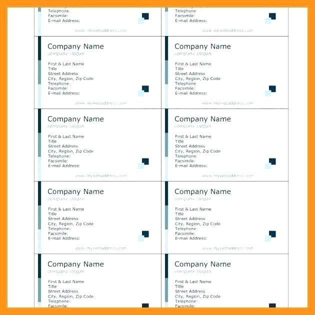 Avery Business Card Template 5371 AMP