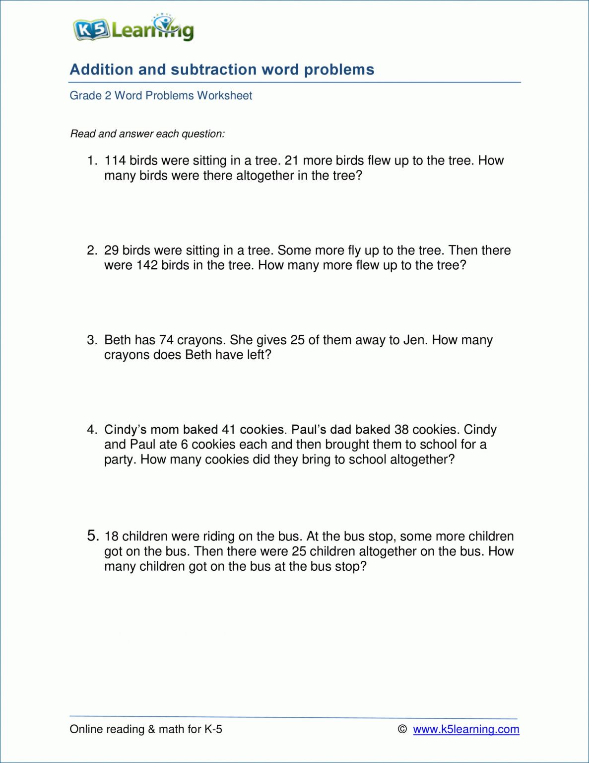5 Free Math Worksheets Second Grade 2 Addition Add 3 3 Digit Numbers In ...